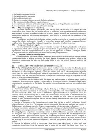 Competency model development: A study of conceptual framework | PDF