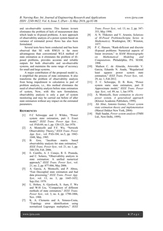 Power System State Estimation Using Weighted Least Squares (WLS) and ...
