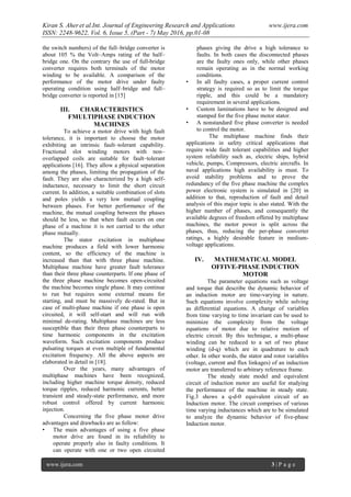 Modeling and Simulation of Five Phase Induction Motor using MATLAB/Simulink | PDF