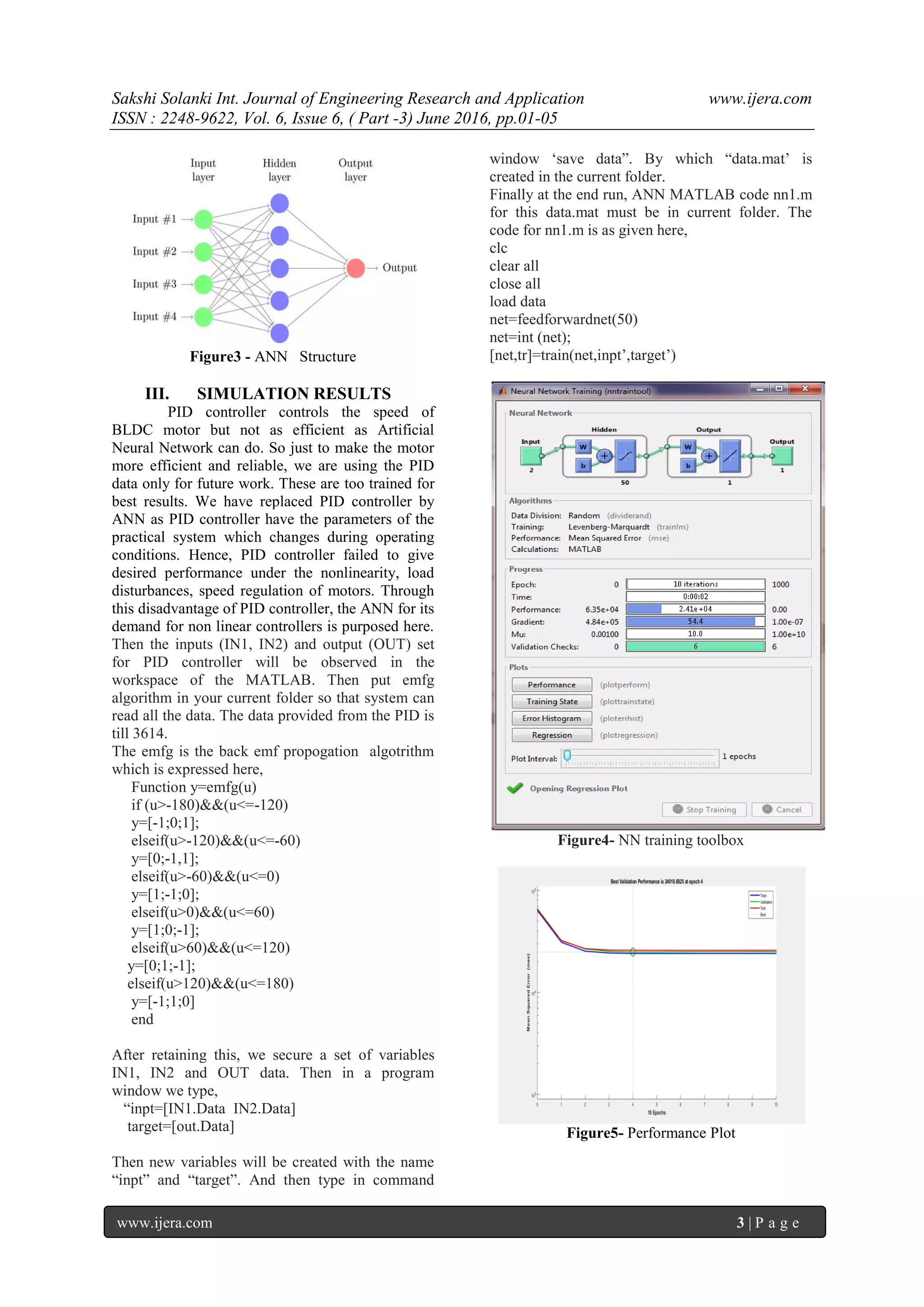 Brushless DC Motor Drive during Speed Regulation with Artificial Neural Network Controller | PDF ...