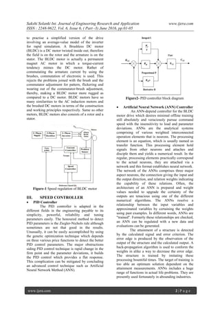 Brushless DC Motor Drive during Speed Regulation with Artificial Neural Network Controller | PDF ...
