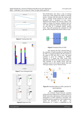 Brushless DC Motor Drive during Speed Regulation with Artificial Neural Network Controller | PDF
