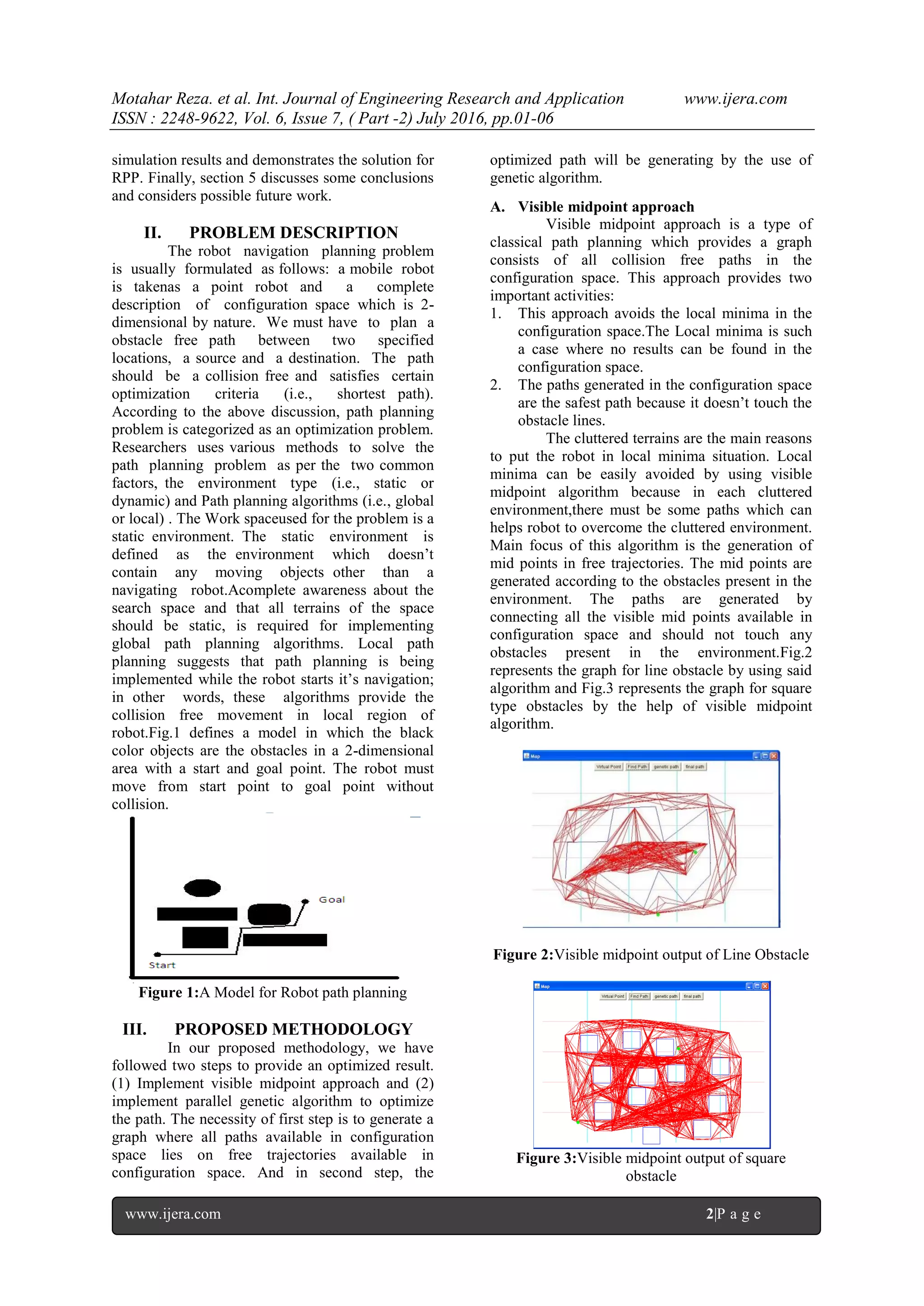 Optimized Robot Path Planning Using Parallel Genetic Algorithm Based On Visible Midpoint Pdf