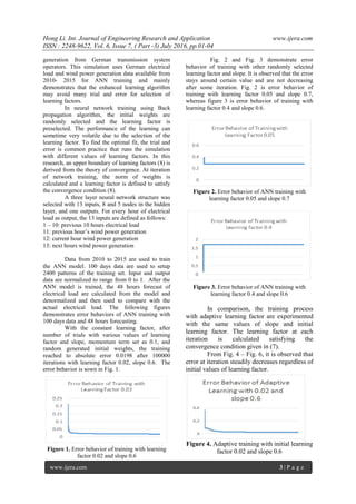 Short Term Electrical Load Forecasting by Artificial Neural Network | PDF