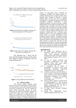 Short Term Electrical Load Forecasting by Artificial Neural Network | PDF