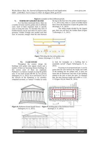 How toExplore Golden Ratio in Architecture and Designing City | PDF