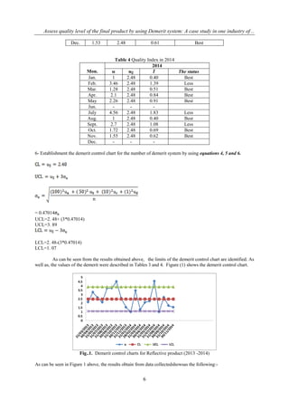 Assess quality level of the final product by using Demerit system: A ...