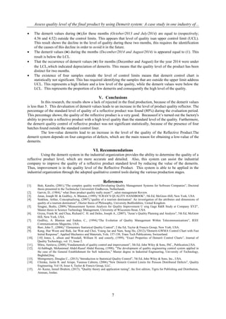 Assess quality level of the final product by using Demerit system: A ...