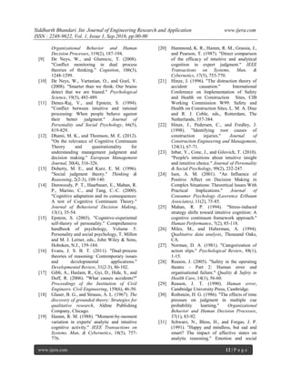 Understanding Construction Workers’ Risk Decisions Using Cognitive ...