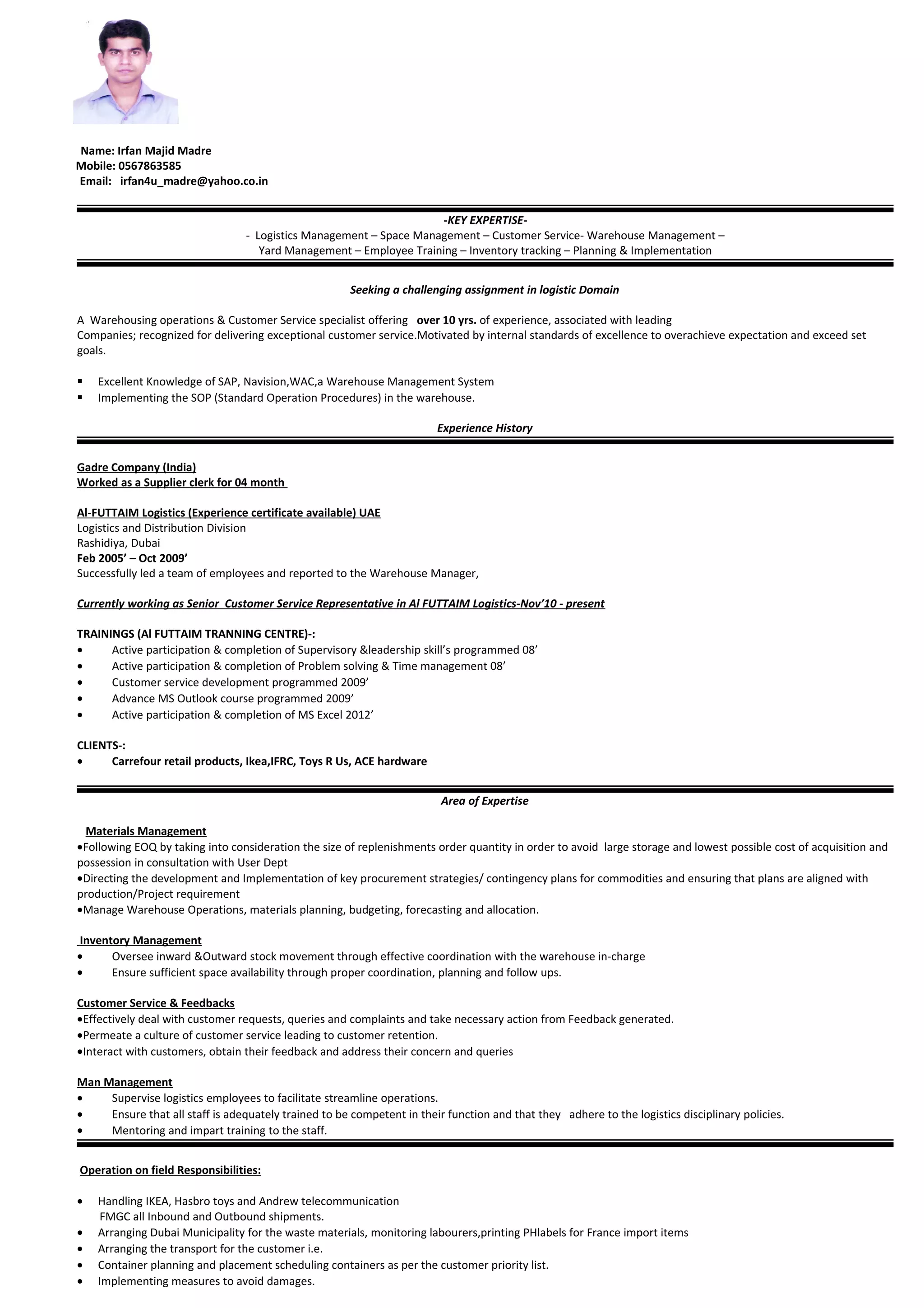 Irfan Majid Madre_CV | DOC