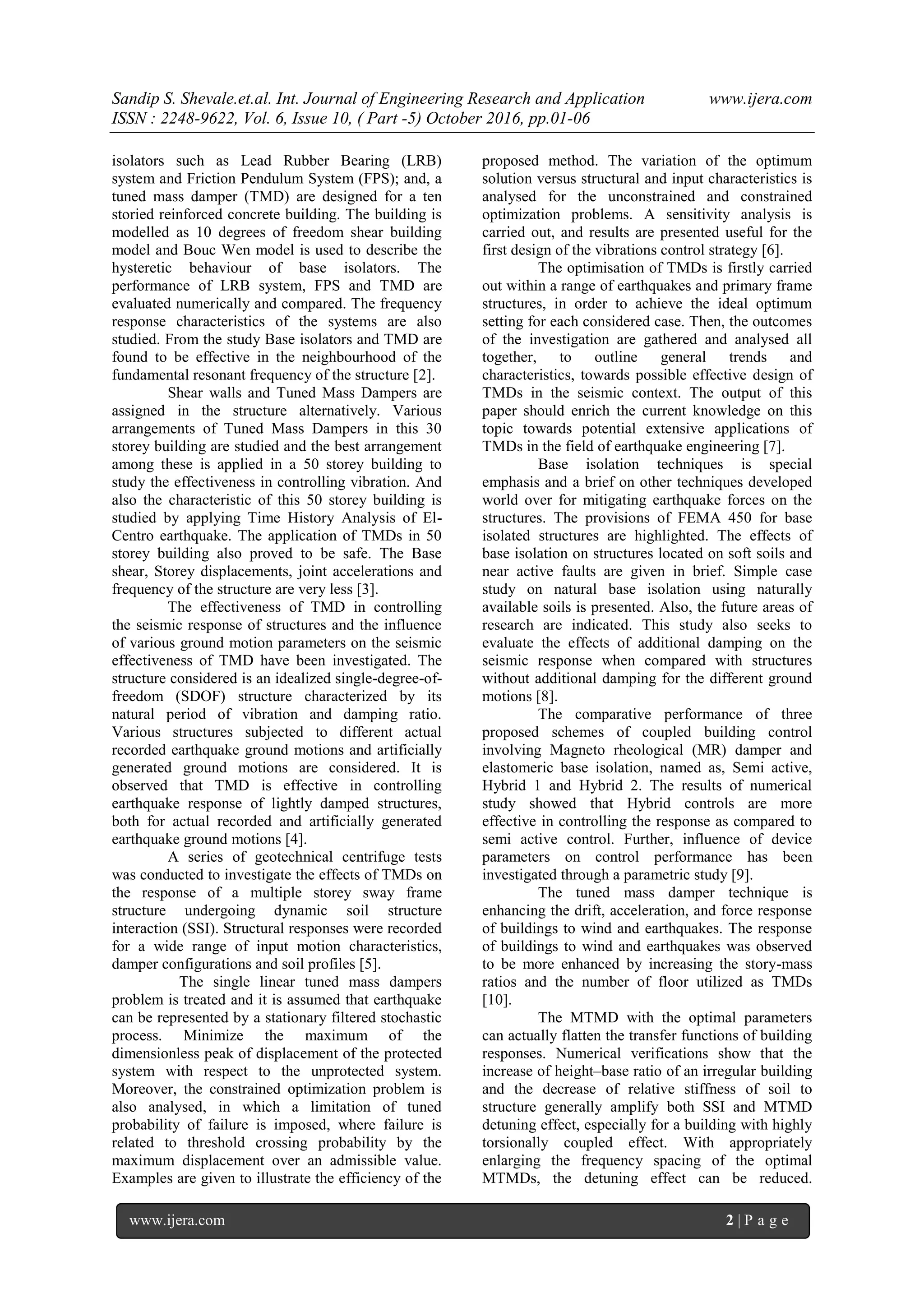 Seismic Behaviour of Multi-Storied Building by Using Tuned Mass Damper ...