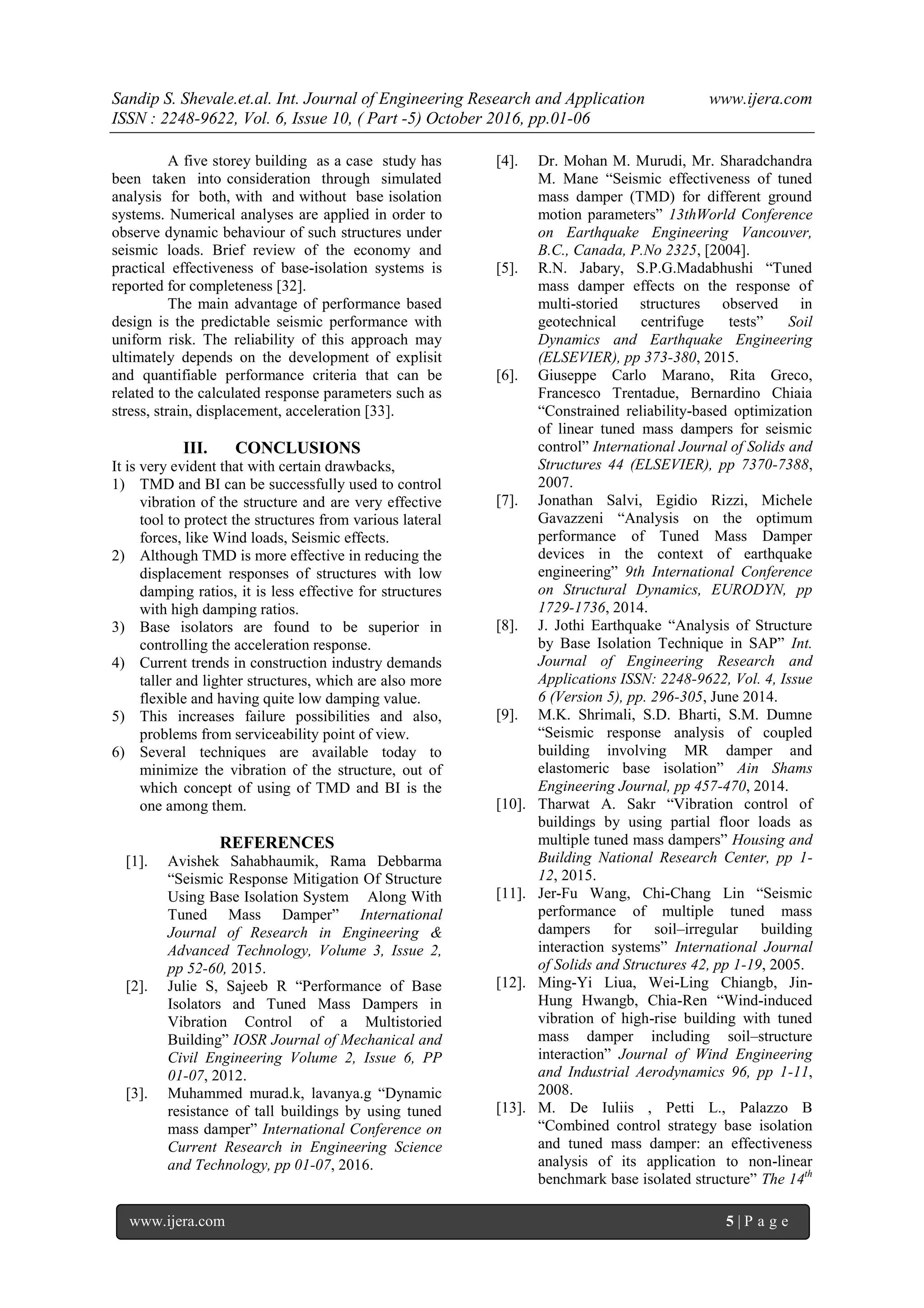 Seismic Behaviour of Multi-Storied Building by Using Tuned Mass Damper and Base Isolation: A ...