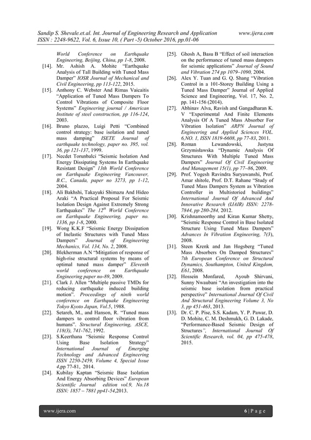Seismic Behaviour of Multi-Storied Building by Using Tuned Mass Damper and Base Isolation: A ...