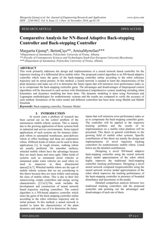 Comparative Analysis for NN-Based Adaptive Back-stepping Controller and ...