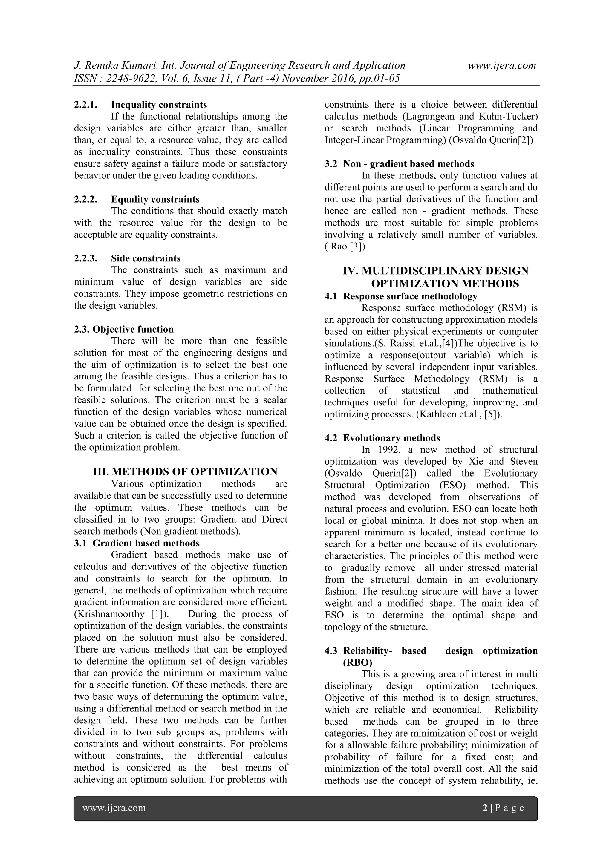 Optimization Techniques – A Review | PDF