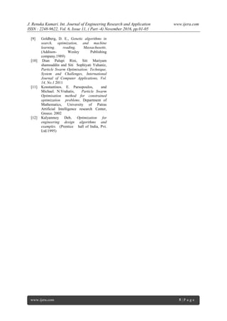 Optimization Techniques – A Review | PDF