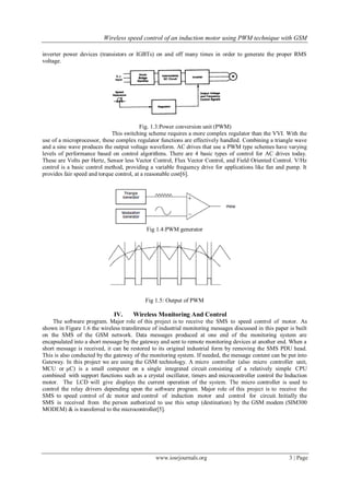 Wireless Speed Control of an Induction Motor Using Pwm Technique with ...