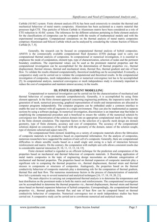 Significance and Need of Computational Analysis and Finite Element Modelling For the ...