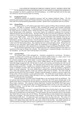 VALUATION OF NIGERGAS COMPANY, EMENE, ENUGU, NIGERIA USING THE ...