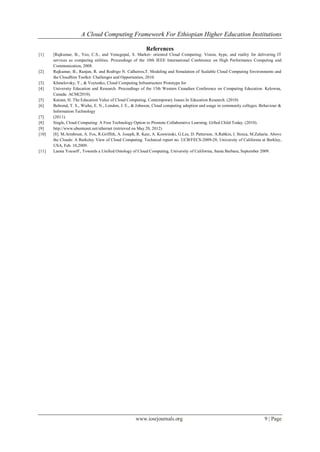 A Cloud Computing Framework for Ethiopian Higher Education Institutions ...