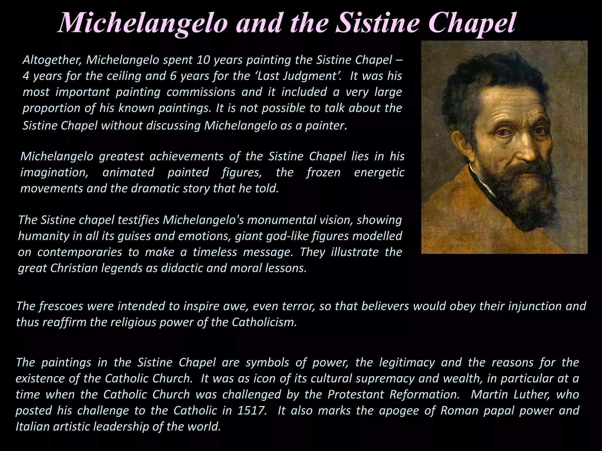 Michelangelo sistine Chapel Ceiling | PPSX