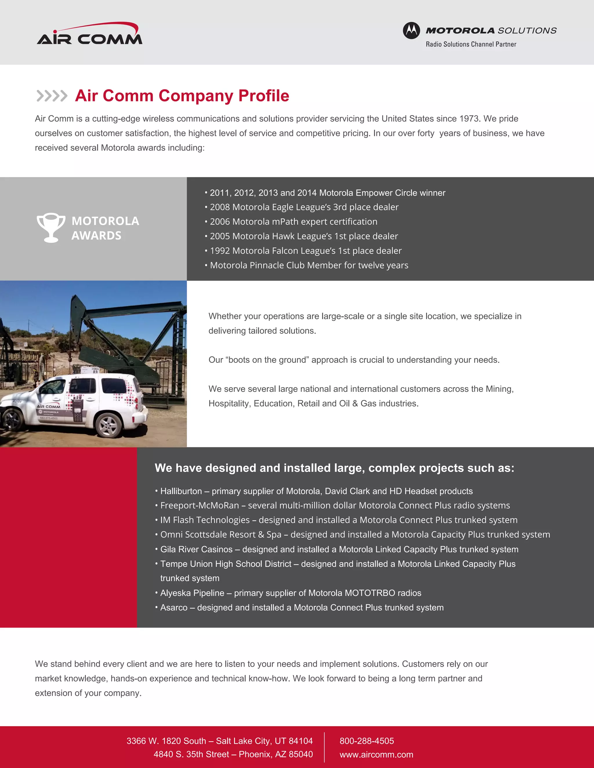 Air Comm Company Profile | PDF