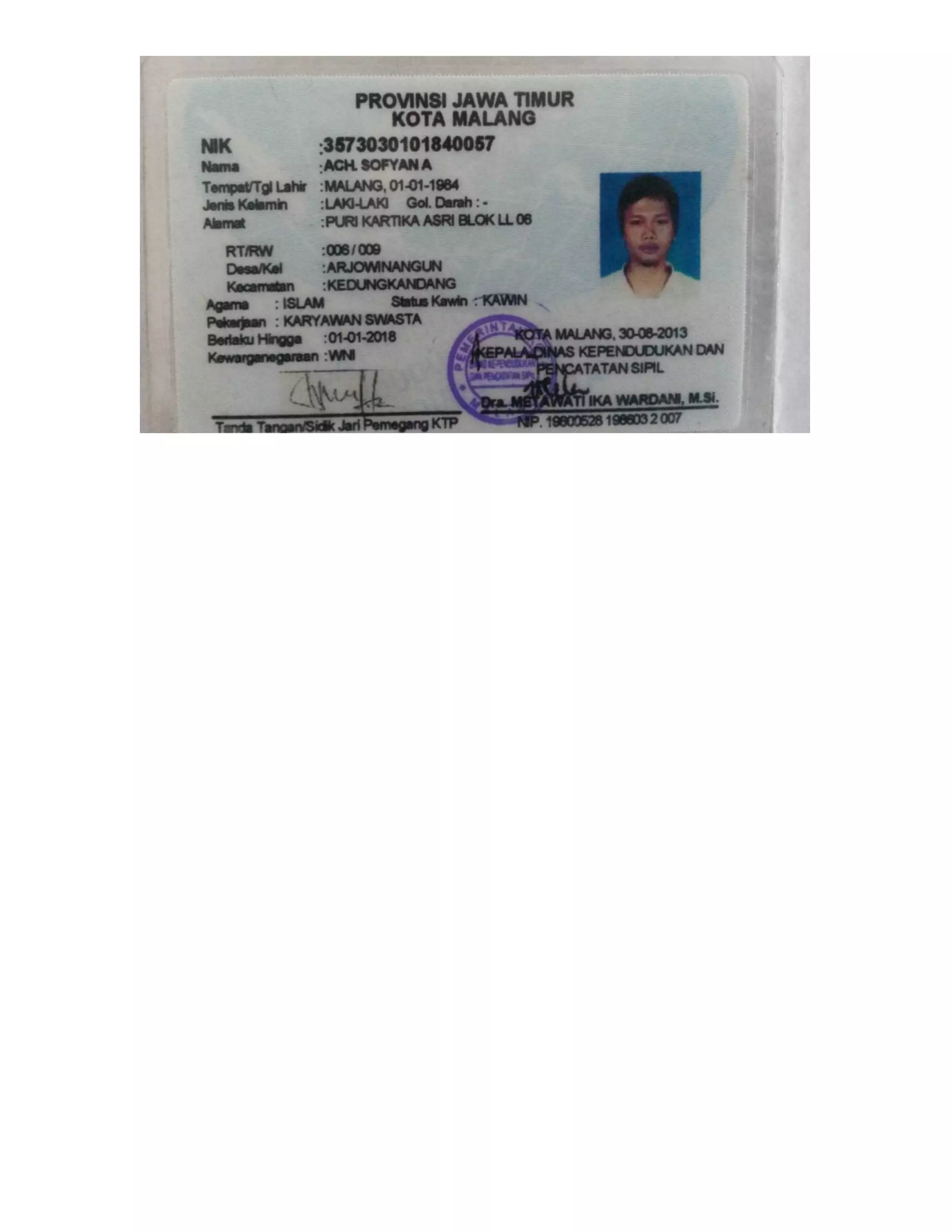 cv Sofyan malang | DOC