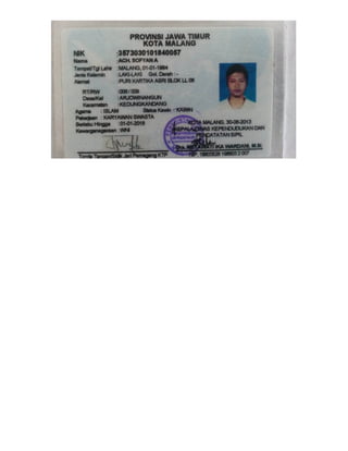 cv Sofyan malang | PDF