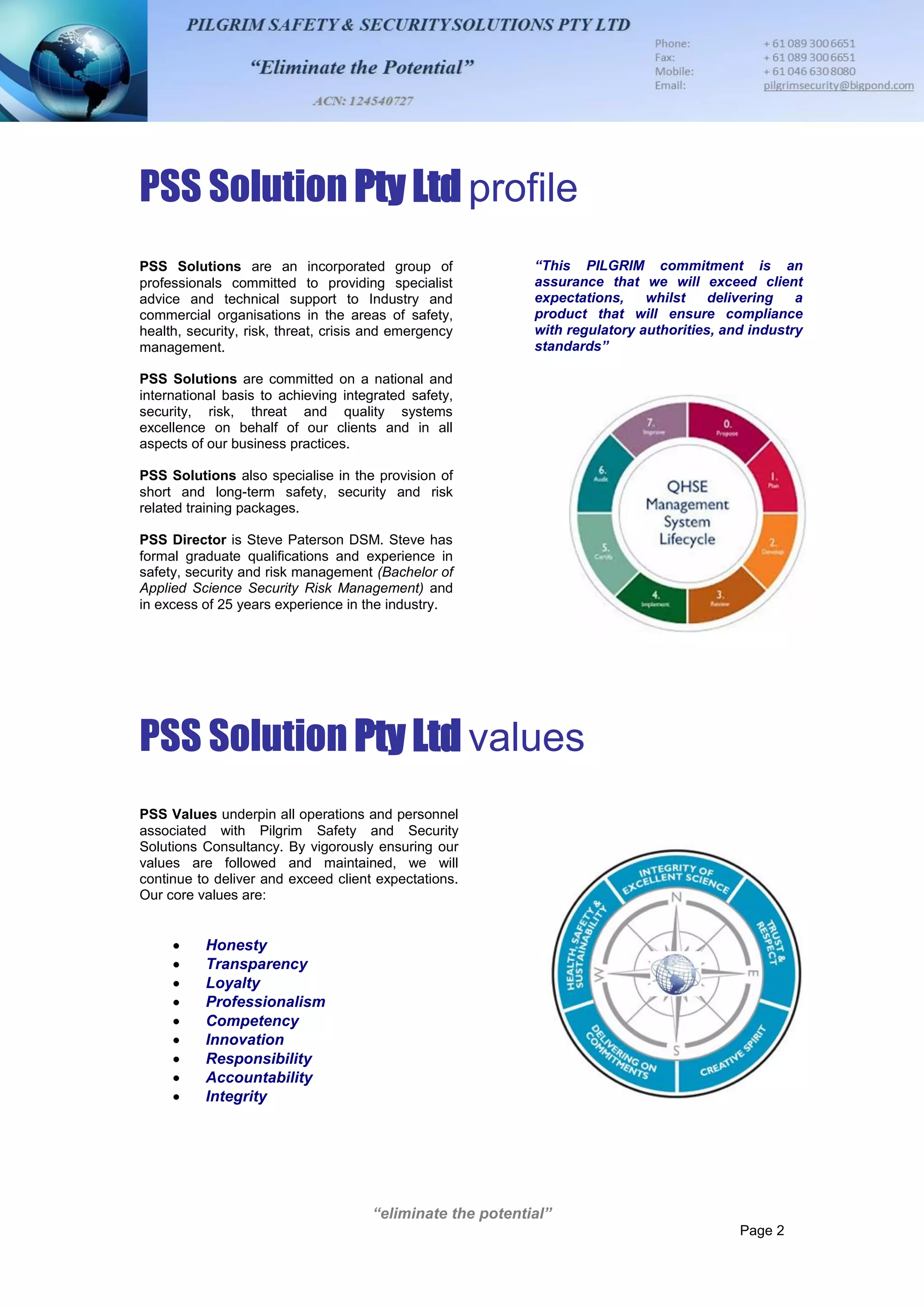 PSS Solutions Capability Statement | PDF