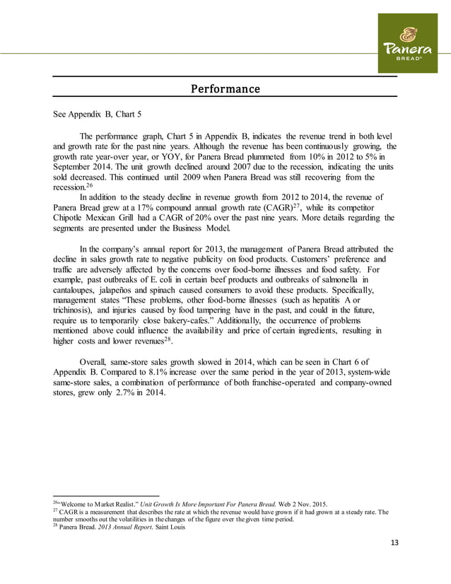 Panera Bread Comprehensive Final | PDF