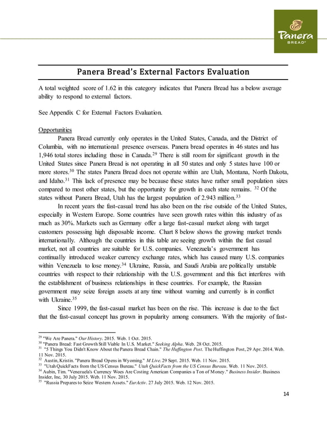 Panera Bread Comprehensive Final | PDF