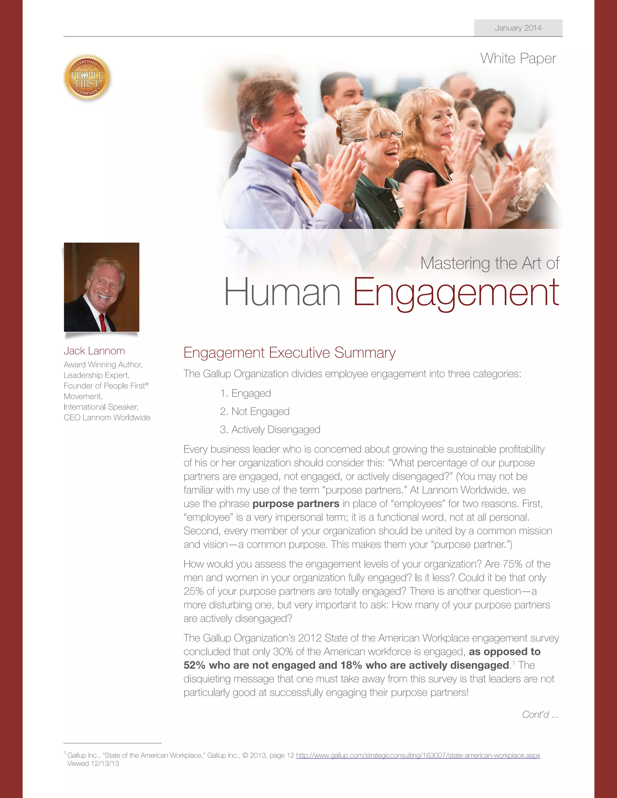 Mastering The Art of Human Engagement | PDF