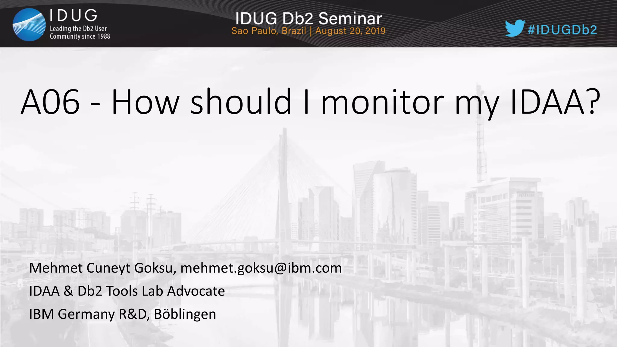 How should I monitor my idaa | PPT