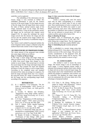 Reversible Color Transformation: Method To Secure Secret Image By ...