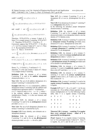 On Simple Ternary 횪-Semiring | PDF