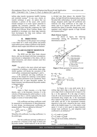 “Design and Analysis of a Windmill Blade in Windmill Electric Generation System” | PDF | Sailing ...