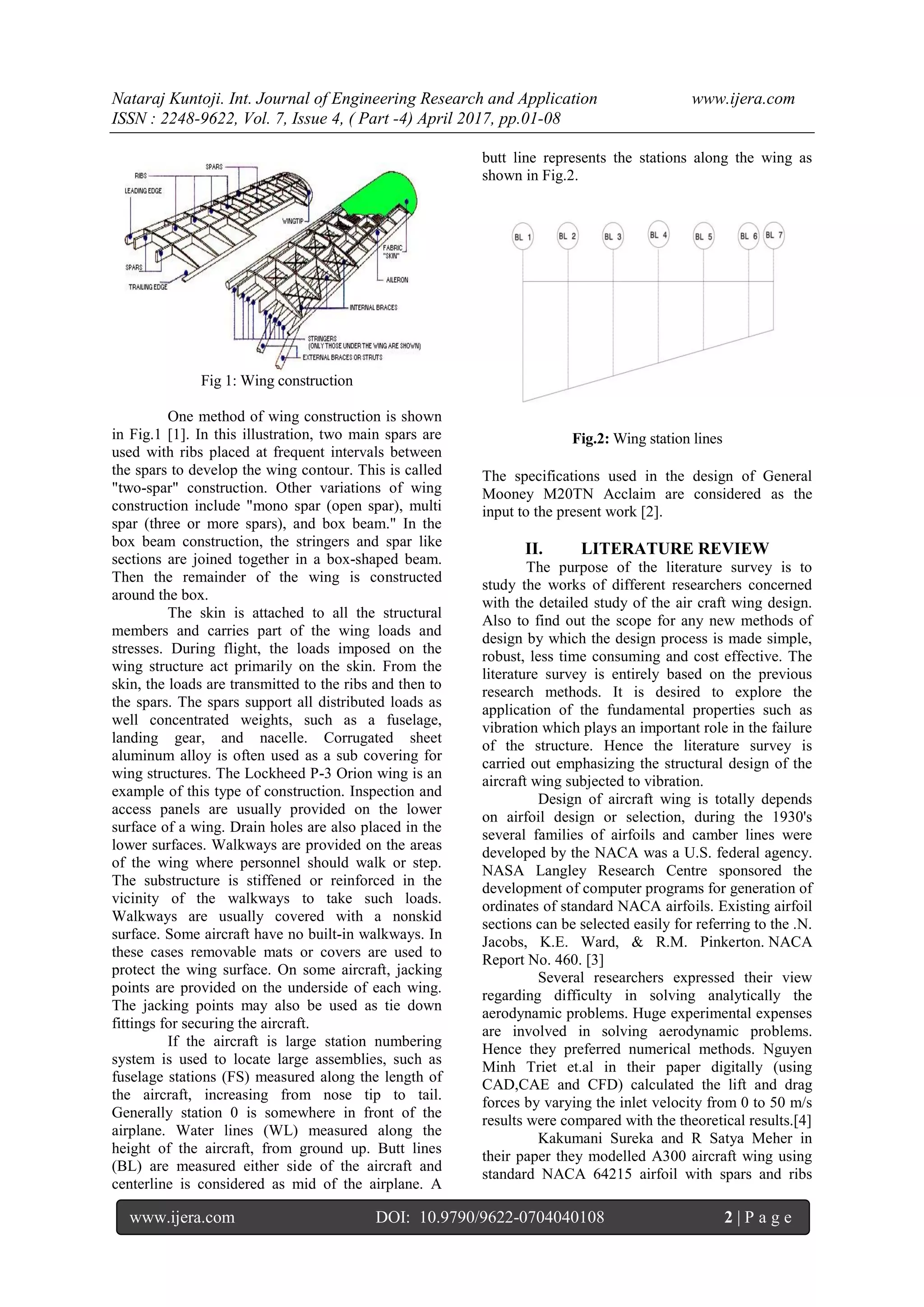 Study of Aircraft Wing with Emphasis on Vibration Characteristics | PDF