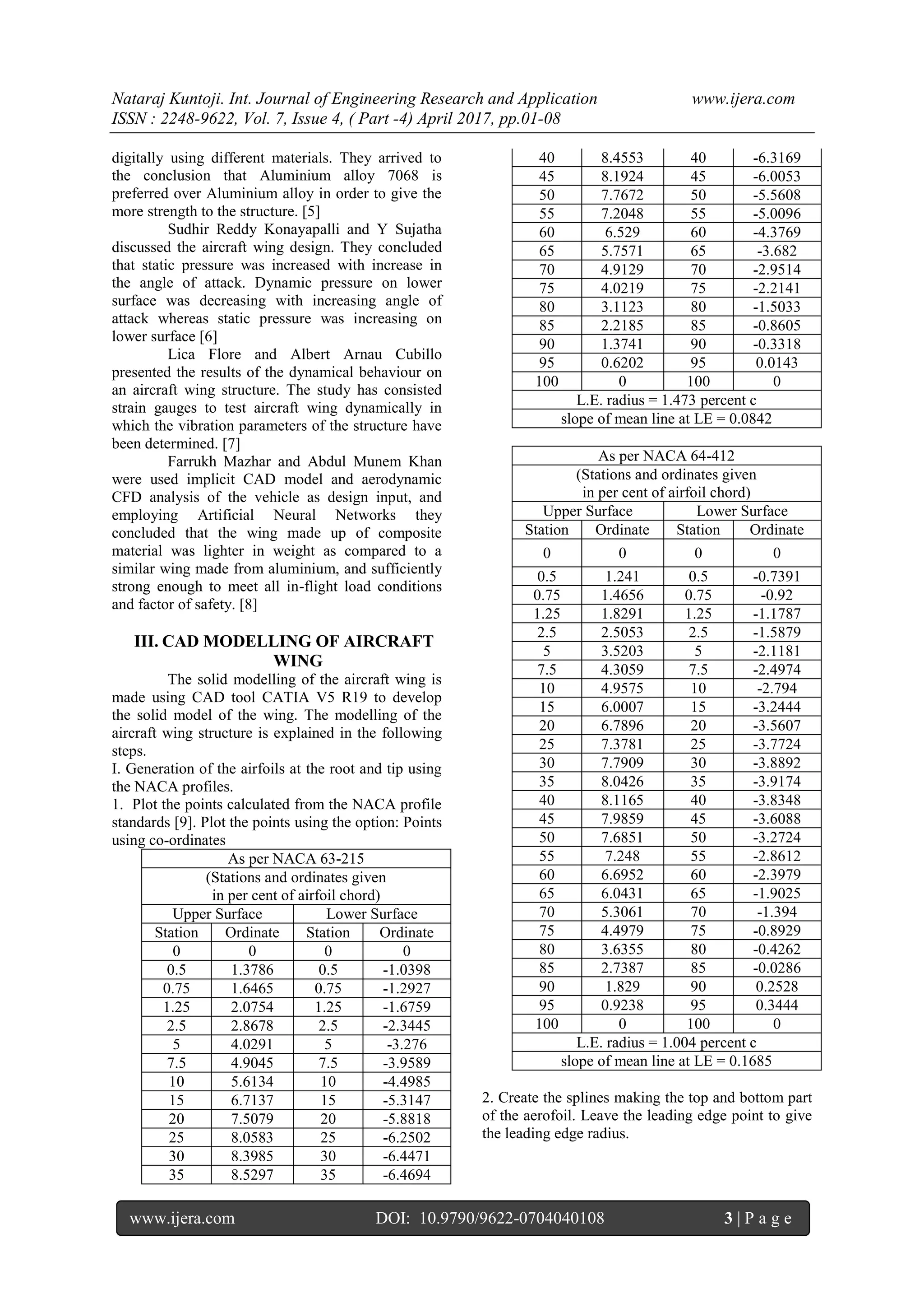Study of Aircraft Wing with Emphasis on Vibration Characteristics | PDF
