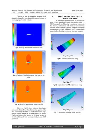 Study of Aircraft Wing with Emphasis on Vibration Characteristics | PDF