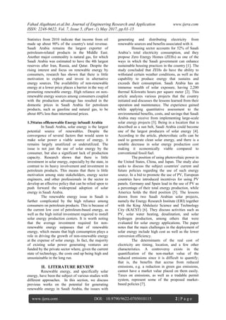 Analysis of the Potential of Solar Energy Development inSaudi Arabia | PDF