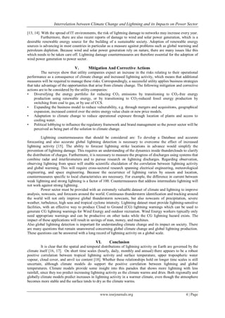 Interrelation between Climate Change and Lightning and its Impacts on ...