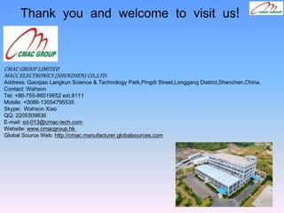 CMAC Digital Signage Presentation2016 | PPT