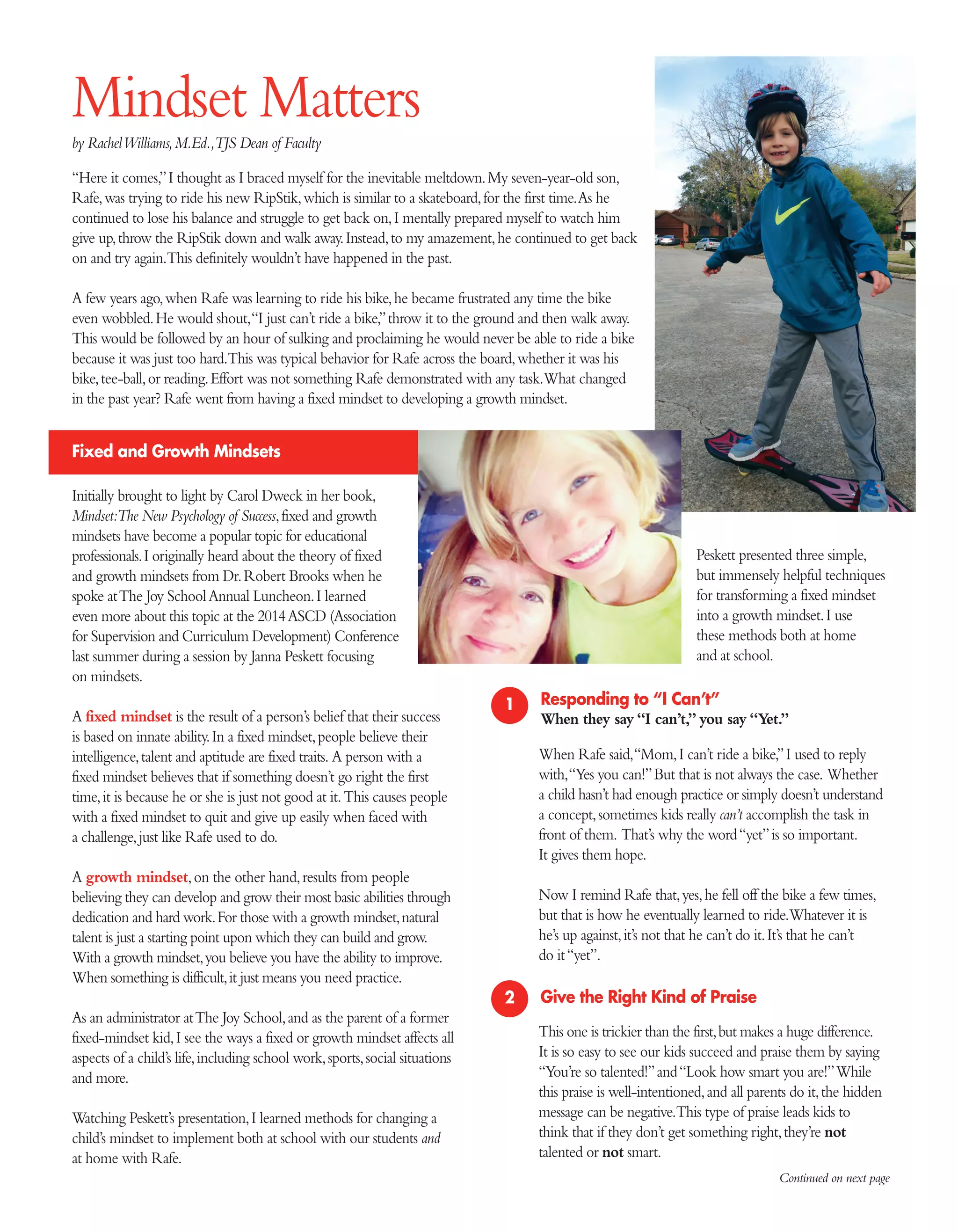 Mindset Matters Article | PDF