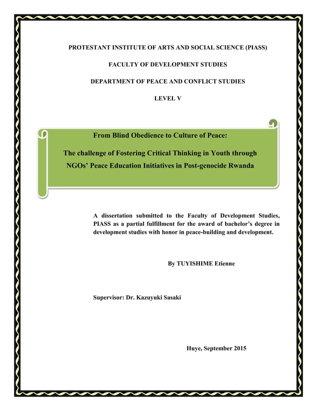 Dissertation (final paper) | PDF