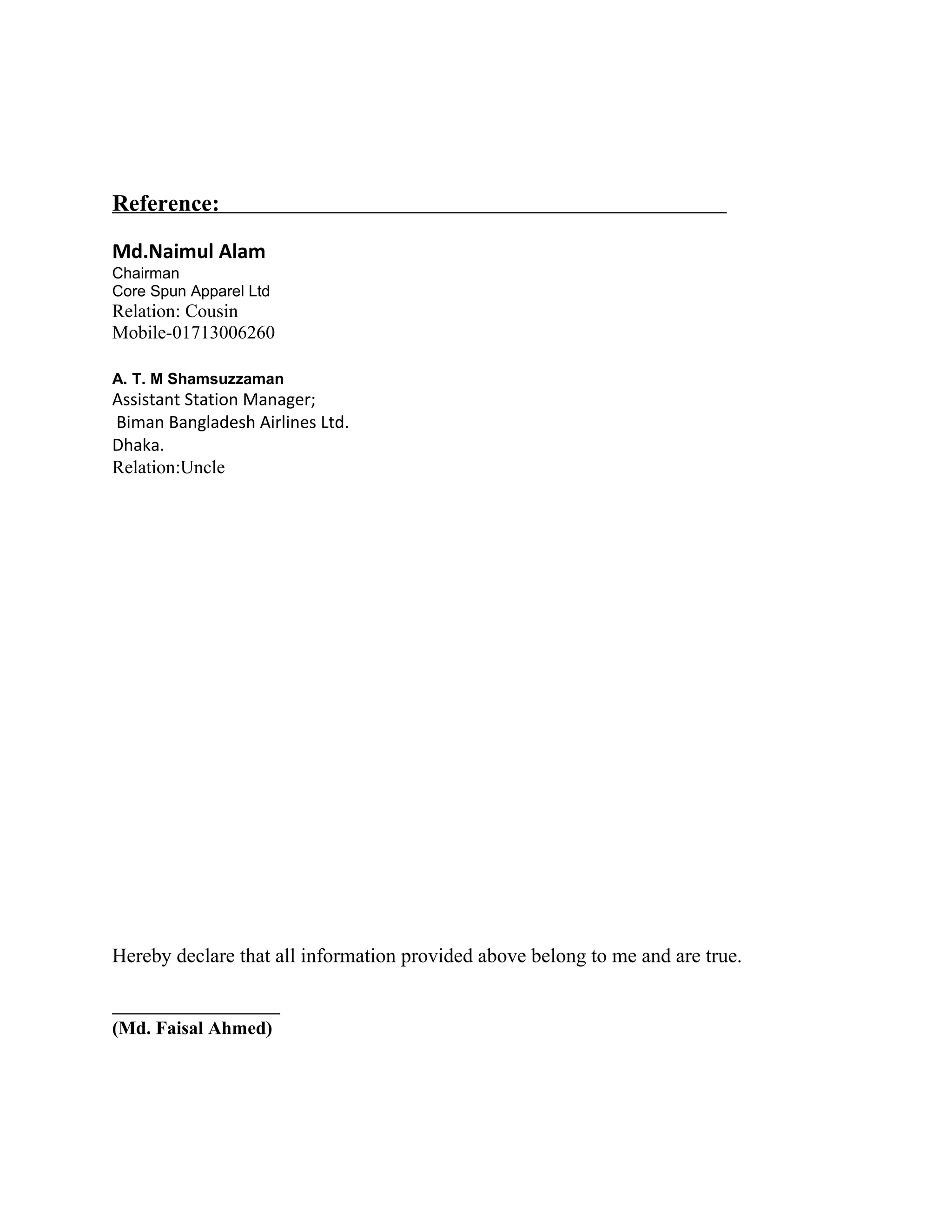 Md.Faisal Ahmed | DOC | Education