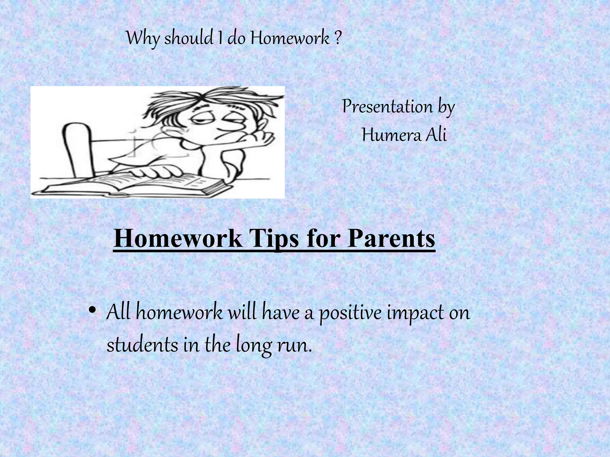 Homework Tips for Parents | PPTX | Homework and Study | Education