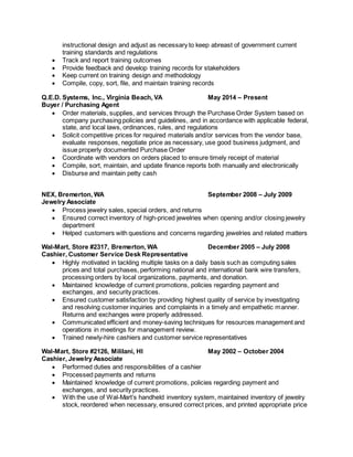 Resume Jevy Callipare | DOCX