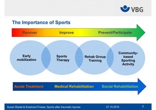 A082 the importance of sport in rehabilitation after traumatic injuries ...