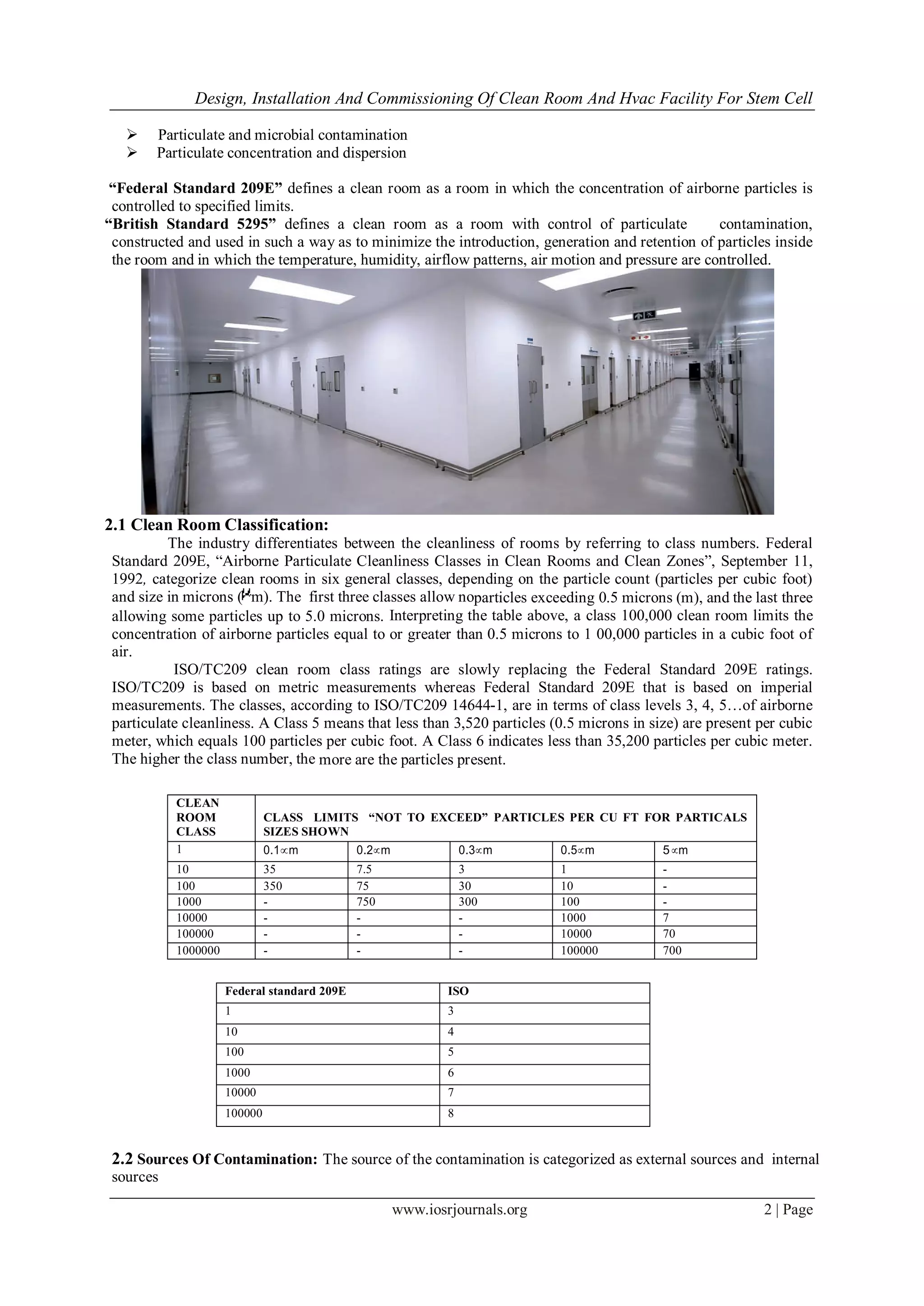 Design, Installation and Commissioning Of Clean Room and Hvac Facility ...