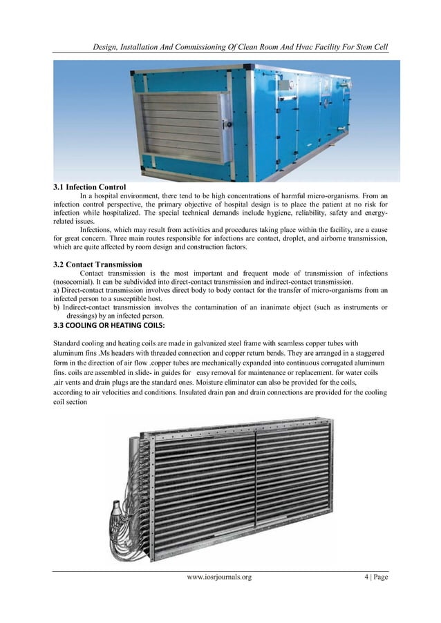 Design, Installation and Commissioning Of Clean Room and Hvac Facility ...